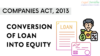 Conversion of Loan into Equity under Companies Act, 2013 - Legal ...